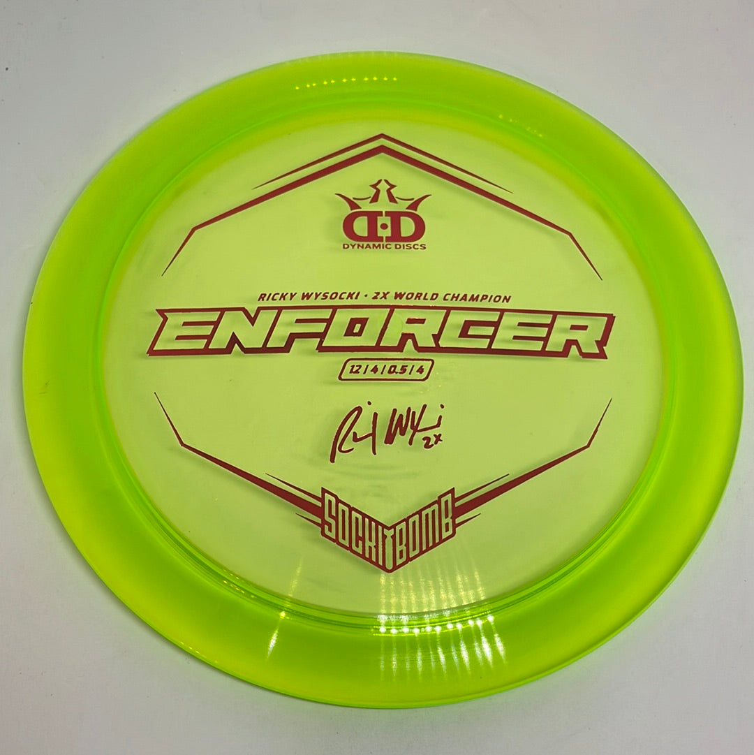 Dynamic Discs Ricky Wysocki Signature Lucid Enforcer-173g – Good Sports ...